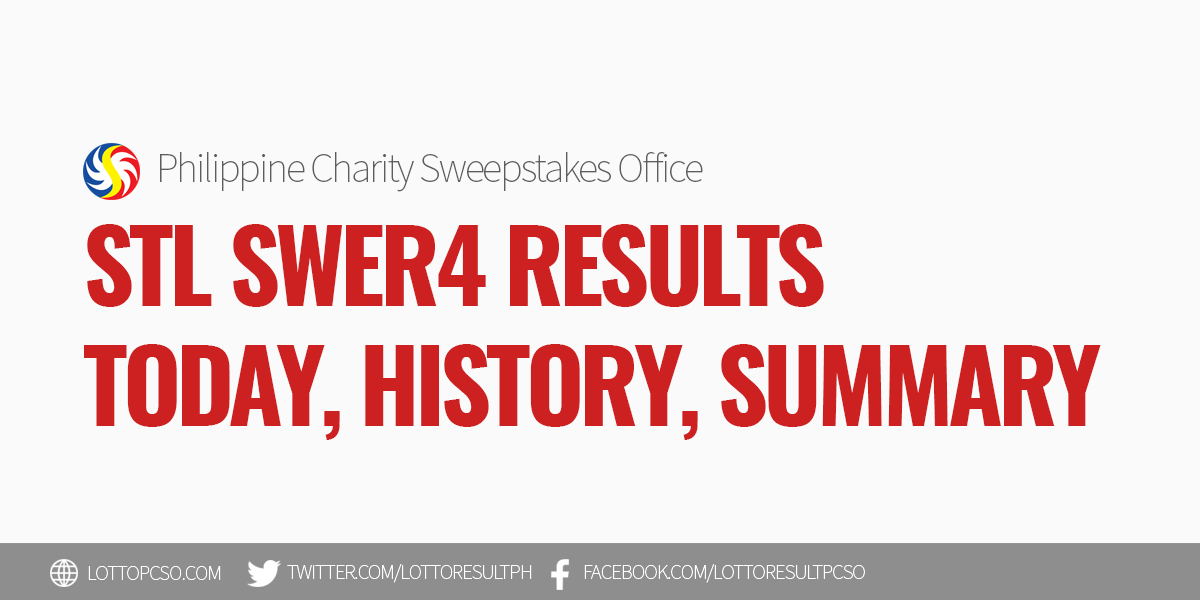 STL Swer4 Result Today, History, Summary 2023 - Mindanao Region